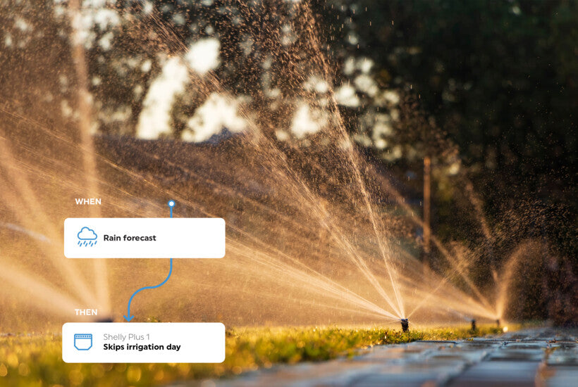 Automate your irrigation system based on the weather - Shelly Europe