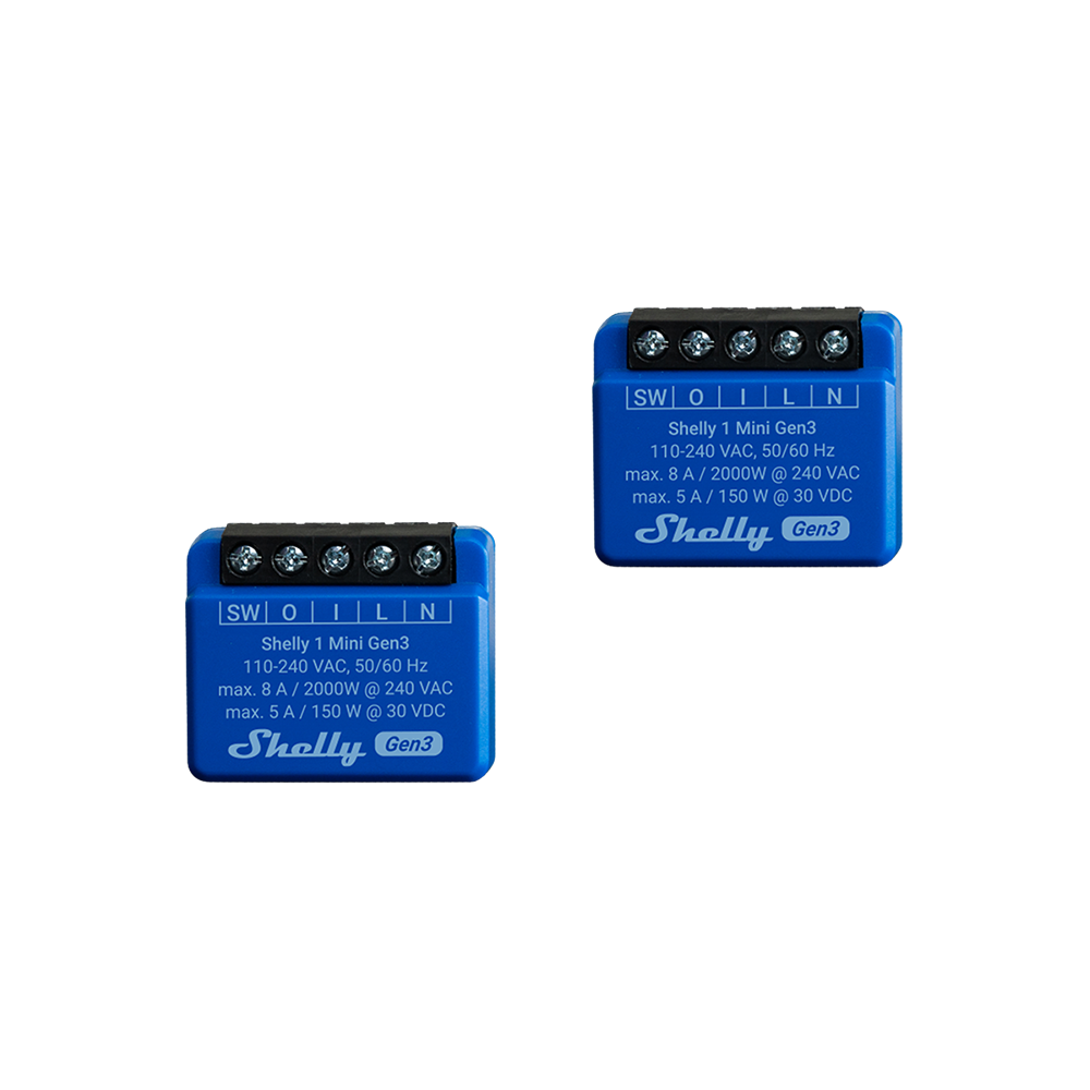 Shelly 1 Mini Gen3 x2 - Shelly Europe