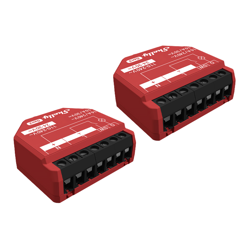 Shelly 1PM Gen3 x2 – Shelly Europe