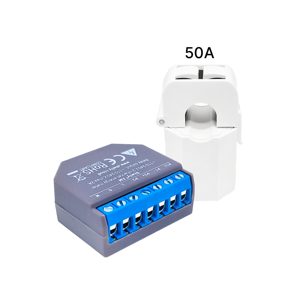 Shelly EM + 50A Clamp - Shelly Europe