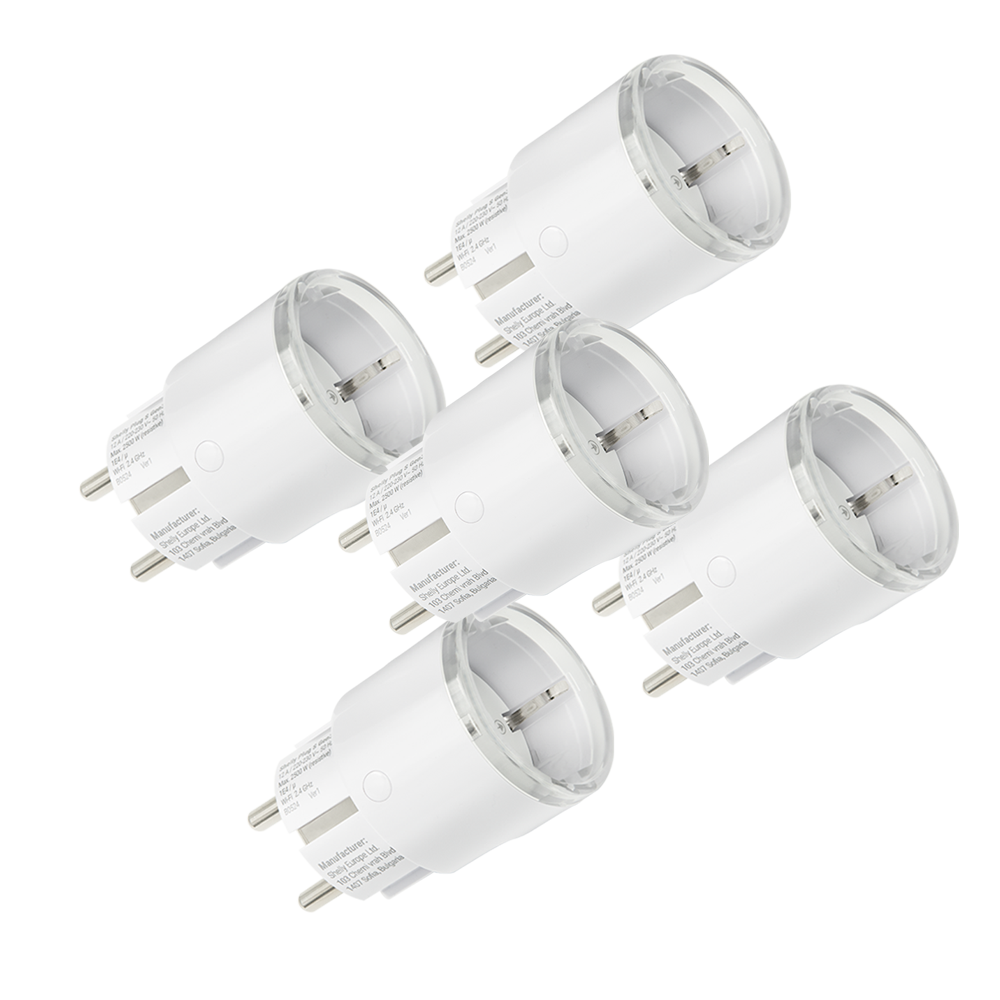 Shelly Plug S MTR Gen3 White 5-pack - Shelly Europe