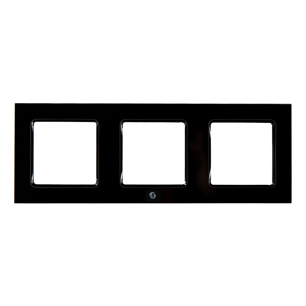 Shelly Frame for Wall Switch Black x3 – Shelly Europe
