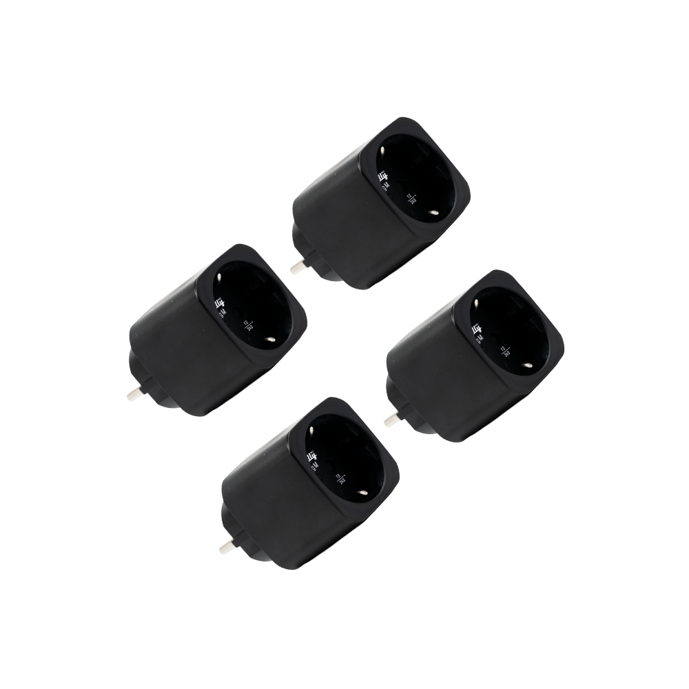 Shelly Plug M Gen3 Black 4-pack - Shelly Europe